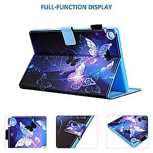 Galaxy Tab A 8.0 2019 Case,T290 T295 Cover, Dteck Multi-Angle Viewing Stand Flip Shell Wallet Case for Samsung Galaxy Tab A 8.0 inch 2019 Released Model SM-T290 / SM-T295 / SM-T297, Twinkle Butterfly
