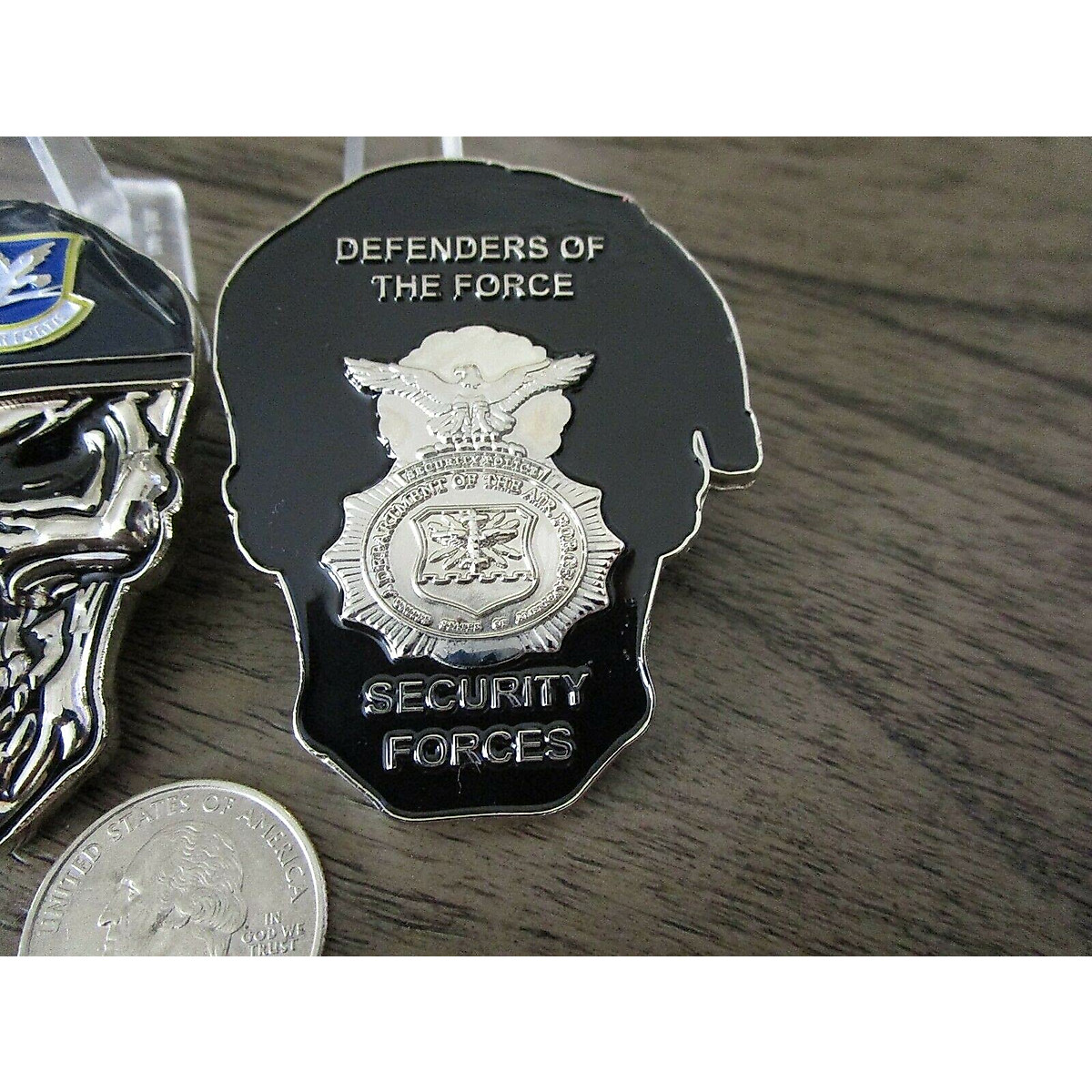 USAF Security Forces MP's SF Defenders of The Force Reapers Skull Challenge Coin