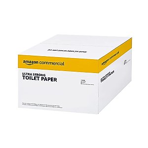 AmazonCommercial FSC Certified 2-Ply White Ultra Strong Toilet Paper, Septic Safe, 286 Sheets per Roll - 36 Rolls