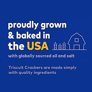 Triscuit Hint of Sea Salt Whole Grain Wheat Crackers, Vegan Crackers, 6 - 8.5 oz Boxes