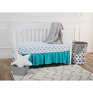 TL Care Fleece Blanket 30” X 40“ with 2” Satin Trim, Gray, for Boys and Girls