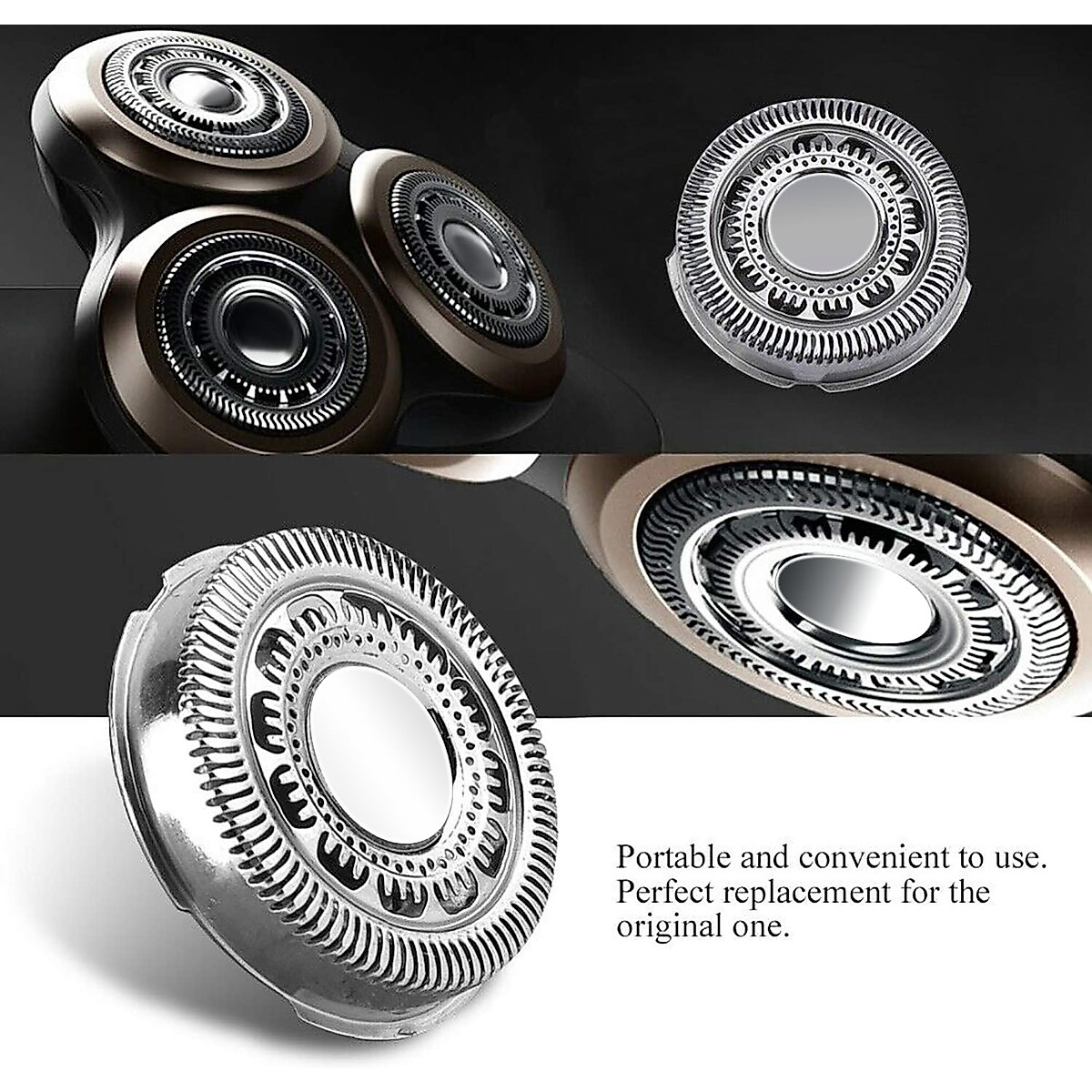 𝙐𝙥𝙜𝙧𝙖𝙙𝙚𝙙 SH90 Replacement Head for Phi-lips No-relco, Shaver Heads Blades Cutter Compatible with Phillips No-relco SH90/62 Series 9000 Series 8000 S8950 S9000 S9311 S9321 S9511 S9531 S9721