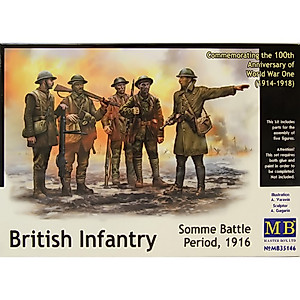 Master Box Models 1/35 British Infantry Somme Battle Period 1916-5 Figures Set