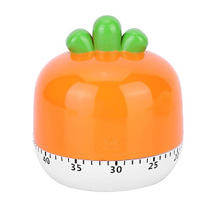 Fdit Cute Cartoon Machinery Timers Mechanical Kitchen Cooking Timer Clock Alarm Reminder Timepiece Kitchen Utensil(Orange)
