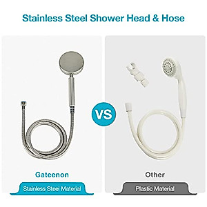 Gateenon 3.2GPM 12L Tankless Water Heater Propane Outdoor - Liquid Propane Gas LPG Instant Hot Water Heater Portable With Digital For Camping Shower, RV, Home, Green