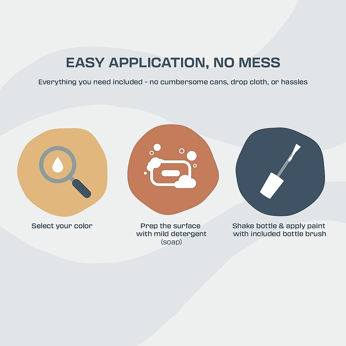 Oslo Home Touch Up Paint, Black, 1oz, Matte, w/brush in bottle, Quick drying, for Home repairs, Kitchen Cabinets, Furniture, Walls