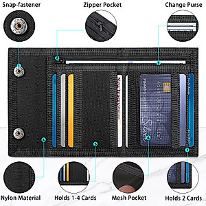 JEMINAL Men's Camo Printed Bifold Wallet Teens Boys Wallets for Kids