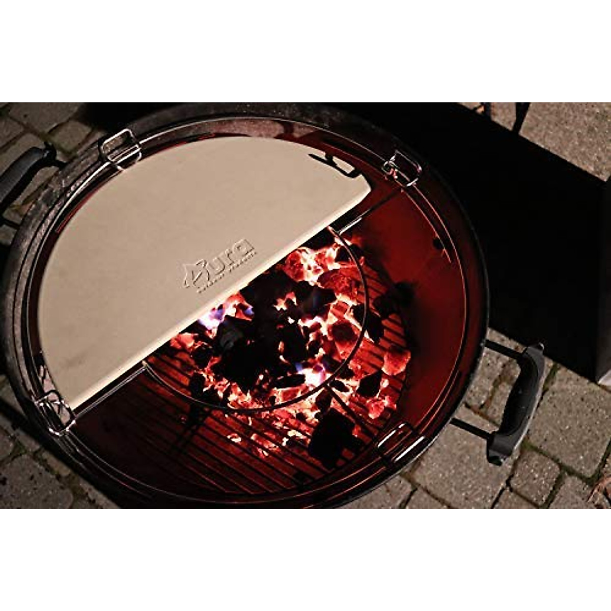 Kettle Zone Cooking System for 22 Inch Weber Kettle Grills - Turn your grill into a smoker, oven, and more