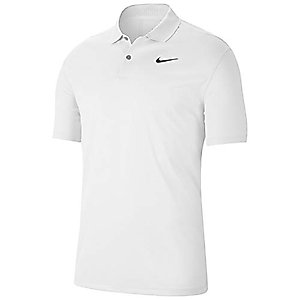 Nike Men's Nike Dri-fit Victory Polo, White/Black, Medium