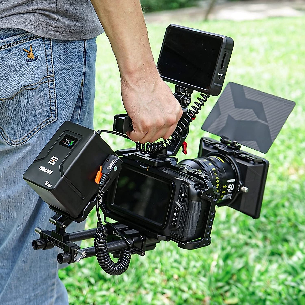 ZGCINE ZG-V160 V Mount Battery 14.8V 9600mAh 142Wh w/D-Tap/ USBC1/ USBC2 Outputs Power Bank for Video Cameras/Camera Monitor/LED Video Light/Smartphone and Other Digital Equipment,for Amaran 60D/60X