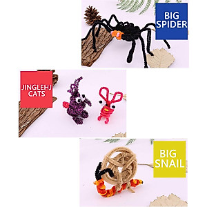 Lind Kitchen 100 PCS Black Fuzzy Chenille Stems Pipe for Arts and Crafts Handmade DIY Twisting Rods