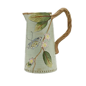 Fitz & Floyd Fitz and Floyd Toulouse Pitcher, 2 1/2-Quart, Green