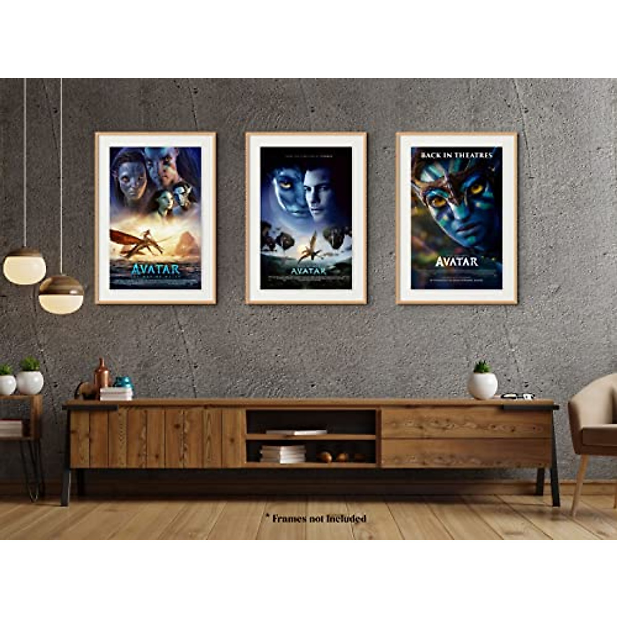 Avatar: The Way of Water Poster (2022), Avatar (2009) and the Re-Release Poster of Avatar, Set of 3 Movie Posters (11 x 17)