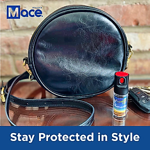 Mace Brand Chameleon Pepper Spray — Change Look of Spray with Included Skins, American Flag, Beach & Camo Patterns — 10’ Pepper Spray, Mace Self Defense Pepper Spray for Women/Men, Made in The USA