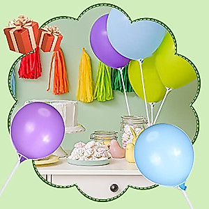 600 Pcs Plastic Balloon Sticks with Cups, Reusable Balloon Holder for Balloon Stand Birthday Christmas Party Wedding Anniversary Decoration(White)