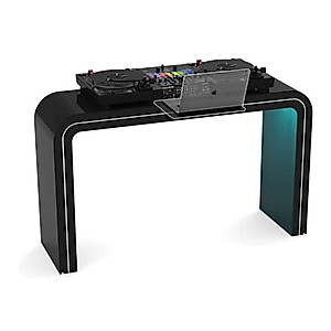 Glorious Session Cube XL Sturdy DJ Workstation with Integrated Cable Routing, Easy Assembly and Storage (Black)