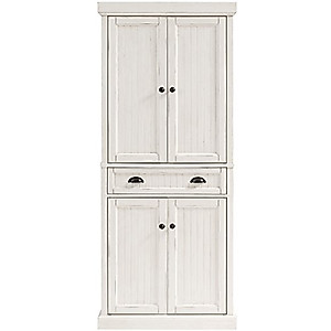 Crosley Furniture Seaside Kitchen Pantry Cabinet - Distressed White