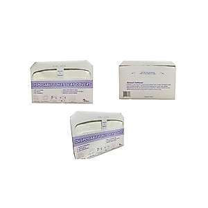 SoNeat Half-Fold Toilet Seat Cover and ABS Plastic Dispenser Set - 400 CT XL Flushable Disposable Toilet Seat Cover Pack for Commercial, and Travel Accessories, 2 Pack, Regular