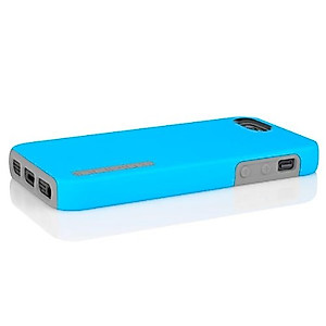 Incipio DualPro Case for iPhone 5C - Retail Packaging - Cyan/Gray