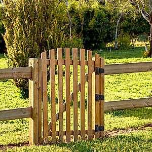 Airsnigi Heavy Duty Gate Hinges 9 Pack, 3.5 Inch Heavy Duty Shed Door Hinges Door Barn Gates Hinges Black Square Hinges for Gate, Barn or Storage Shed