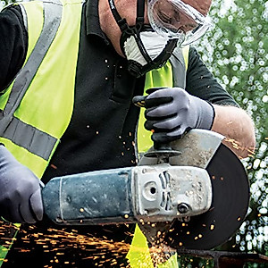 Trend Air Stealth Lite Pro Respirator Dust Mask Bundle, Reusable Lightweight Frame & 5 Replaceable Mask Filters, APF20, NIOSH Approved, STE/LP/ML/5