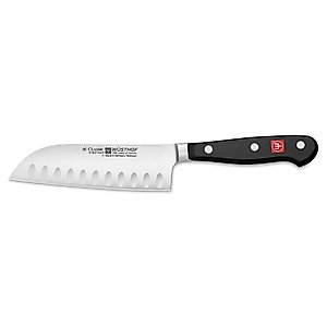 Wusthof 4182 Santoku Knife, 5", Black