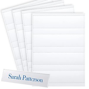 Yexiya Perforated Paper Nameplate Inserts Printable Name Plate Inserts Print or Write Paper Inserts Blank Paper Name Badge Inserts for Business Meetings Corporate Events(30 Pack,8 x 2 Inch)