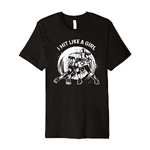 Roller Derby Elite Shirts For Women I Hit Like A Girl Skates Premium T-Shirt