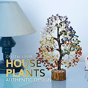 Seven Chakra Tree - Gemstone Tree - Feng Shui Crystal - Crystal Tree for Positive Energy - Gifts for Spiritual People - Crystal Decor - Chakra Crystals