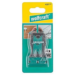wolfcraft Scraper with Plastic Blades I 4287000 I For cleaning delicate surfaces, Black