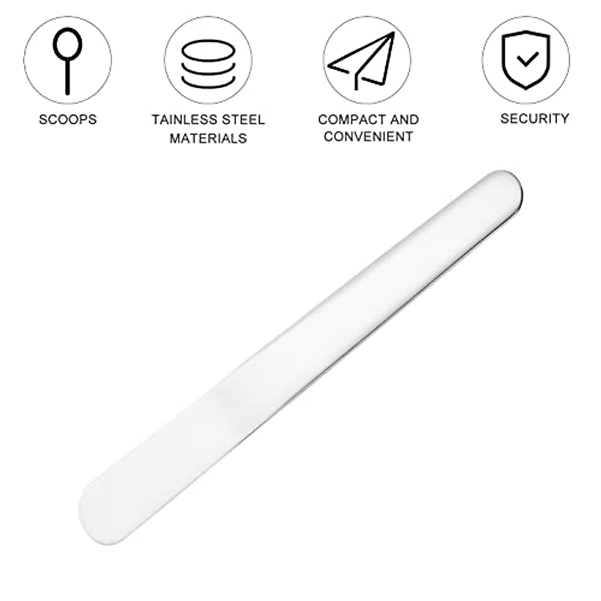 Metal Cosmetic Facial Cream Spoon Face Cream Scoop Makeup Pick Spoons Spatulas Cream Spoon Facial Mud Facial Mask Applicator Remover Scraper Pack Body Skin Care Spatula Set 1pc