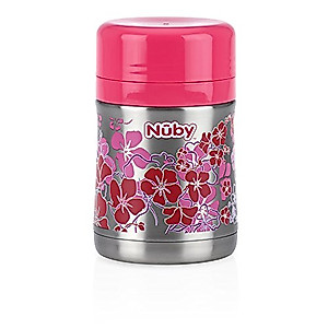 Nuby Stainless Steel Thermos, Pink