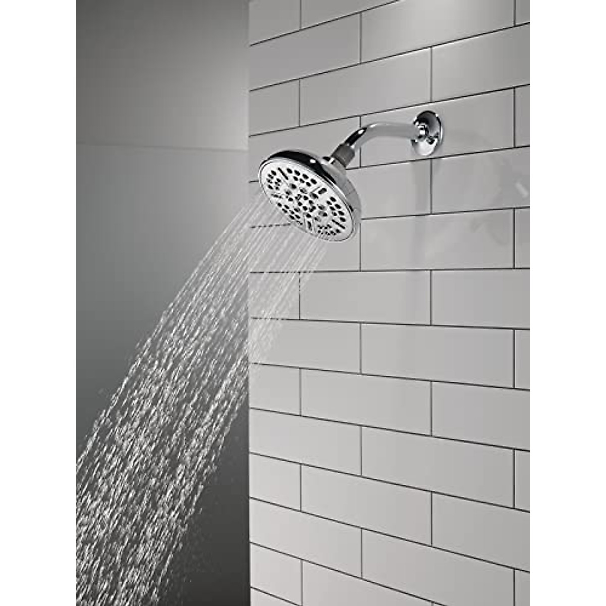 Delta Faucet 8-Spray Chrome Shower Head, Delta Shower Head Chrome, Showerheads, 2.5 GPM Flow Rate, Chrome 75898