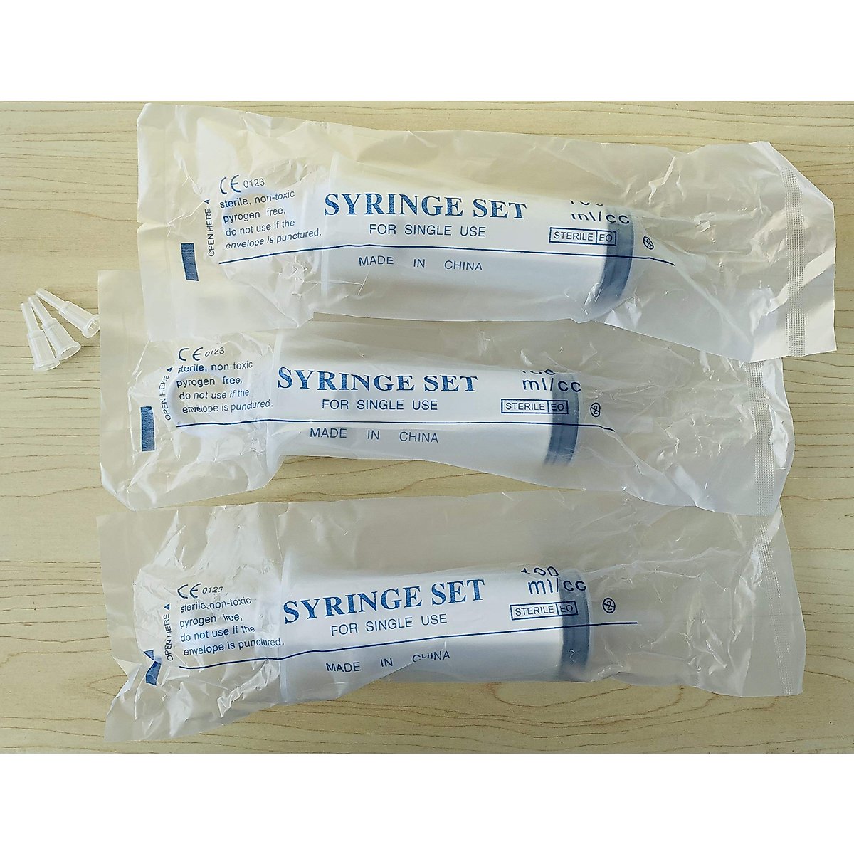 8 Pack 100ml Syringes with 14G 4.0" 3.0'' 2.0" 1.0'' Blunt Tip Needles and Storage Caps(Luer Lock), Plastic Reusable Syringe for Glue Applicator, Oil Dispensing Multiple Uses