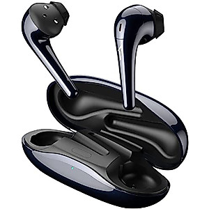 1MORE Comfobuds 2 Bluetooth 5.2 Wireless Earbuds, Bluetooth Headphones Stereo Sound Earphones, 4 Mic Headset Premium Sound with Deep Bass for Sport, 12 EQ USB-C Fast Charge (Black)