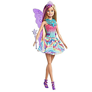 Barbie Dreamtopia Advent Calendar: Blonde Doll, 3 Fairytale Doll Fashions, 10 Accessories and 10 Storytelling Pieces Including 3 Pets, for 3 to 7 Years Old