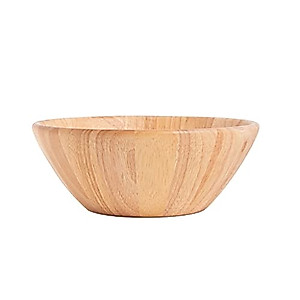 Handmade Wooden Bowls 10” - 100% Natural Hardwood Serving Bowls for Fruits, Salads, Snacks and More l Family-Style Dining l Wooden Salad Bowl - Home Decor & Kitchen