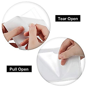 30 Pack Self-Adhesive Index Card Pockets with Top Open for Loading - Ideal Card Holder for Organizing and Protecting Your Index Cards - Crystal Clear Plastic (3.6 x 4.8 Inches)