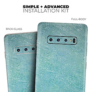 DesignSkinz Textured Teal Surface Protective Vinyl Decal Wrap Skin Cover Compatible with The Samsung Galaxy S20 (Screen Trim & Back Glass Skin)