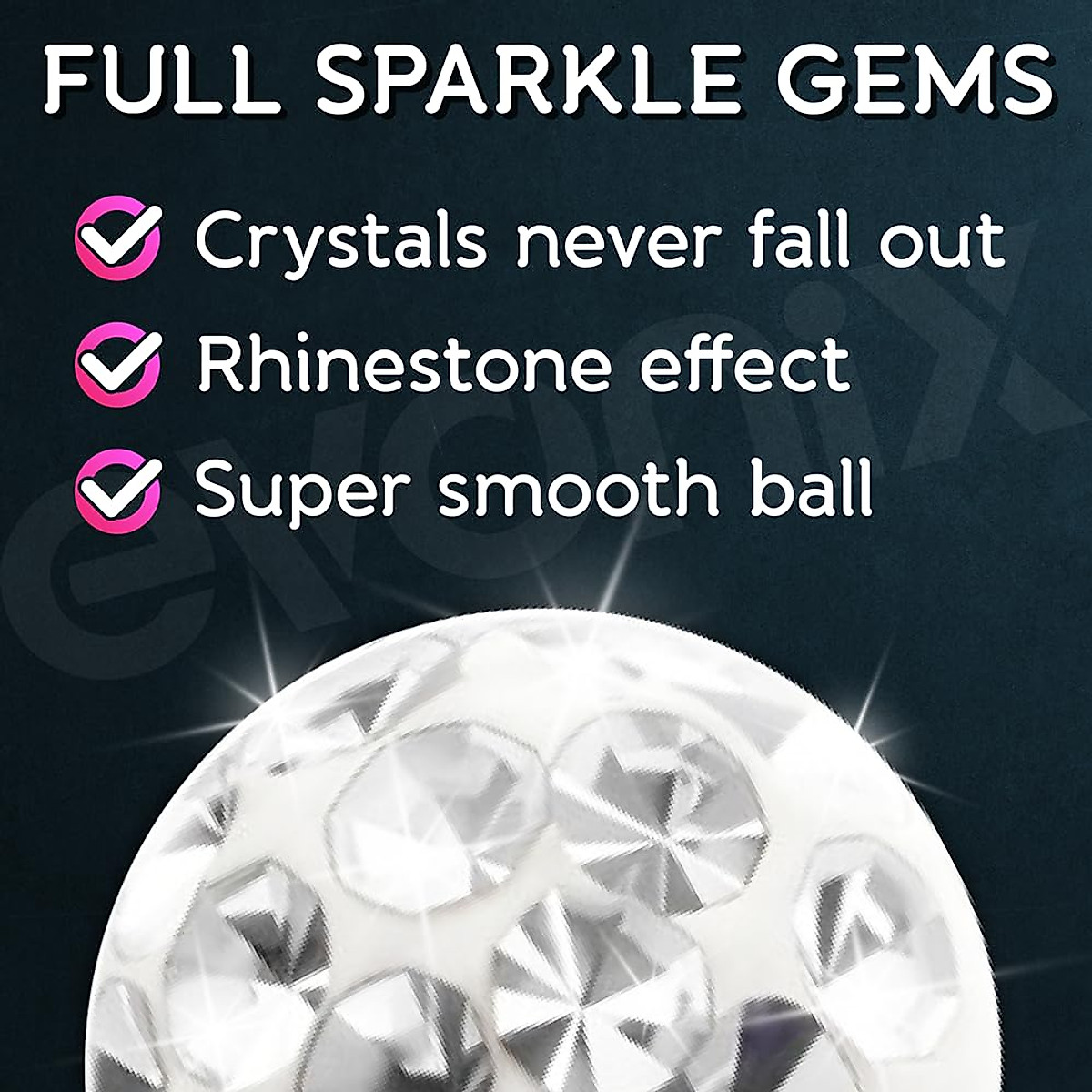 Evonix 2pc 16g Curved Barbell 10mm Crystal Nipple Ring Cartilage Rook Daith Eyebrow Helix Blue Zircona