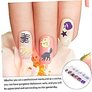 Lurrose 2 Boxes Nail Art Sequins Nail Art Sticker Glitter Stickers Nail Stickers Metallic Halloween Nail Sequins Halloween Body Glitter Halloween Nail Art Glitter Nail Glitter Flash Set 3D