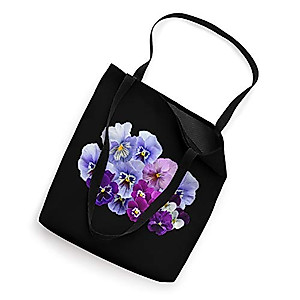 Vintage Pansies Flowers Gardening Pansy Lover Tote Bag
