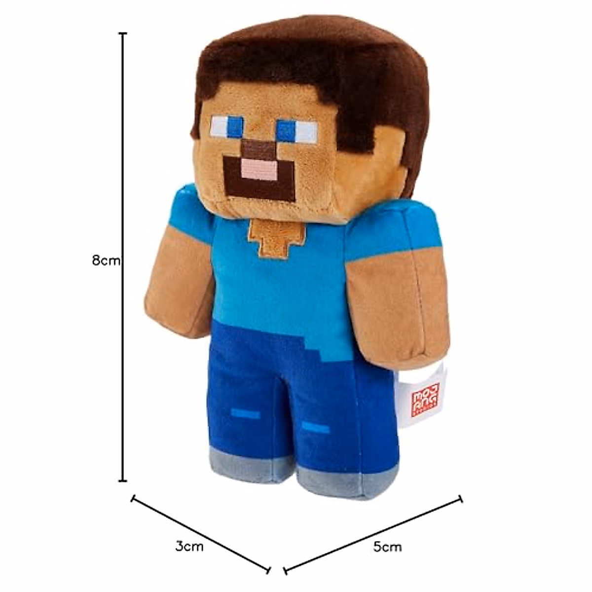 Mattel Minecraft Basic Plush Character Soft Dolls, Video Game-Inspired Collectible Toy Gifts for Kids & Fans Ages 3 Years Old & Up