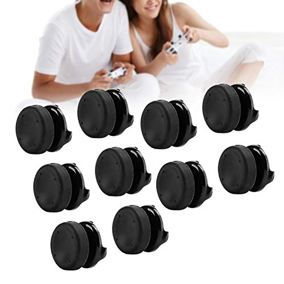 Shipenophy Joystick Cover, Joystick Heighten Case 5Set Replacement Accessory Safe and Reliable for Game Machine Gamepad