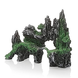 JATDHY Aquarium Landscaping Decorative Resin Rockery Simulation Rockery Ornaments Fish Aquatic Pet Supplies Marbles