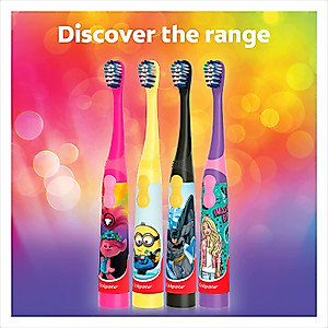 Colgate Barbie Kids Battery Powered Toothbrush, Assorted Colors