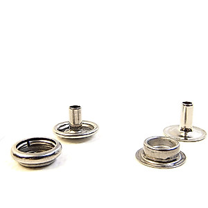 Snap Fastener Extended Length Cap has a 1/4" Post/Eyelet has a 3/8" Post - Select The Quantity That You Need (10 Piece Set)