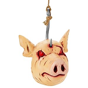 Spirit Halloween Hanging Severed Pig Head | Décor | Hanging Decorations | Halloween Décor