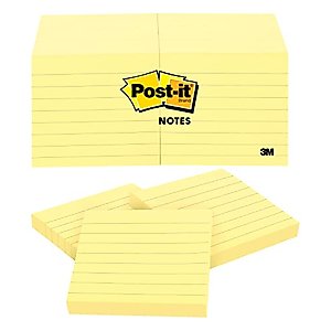 Post-it Notes, 3x3 in, 12 Pads, America's #1 Favorite Sticky Notes, Canary Yellow, Clean Removal, Recyclable (630SS)