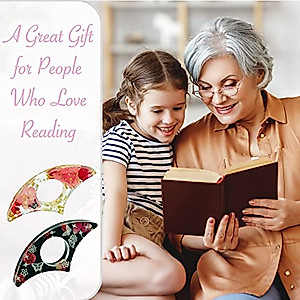 FoxForest Book Page Holder, Book Holder, Gifts for Book Lovers, Page Holders for Reading, Resin Book Page Holder, Reading Accessories 2PCS